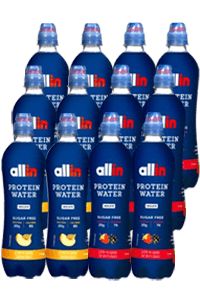 12 בקבוקי משקה מי חלבון אול אין | allin - טבע בריא